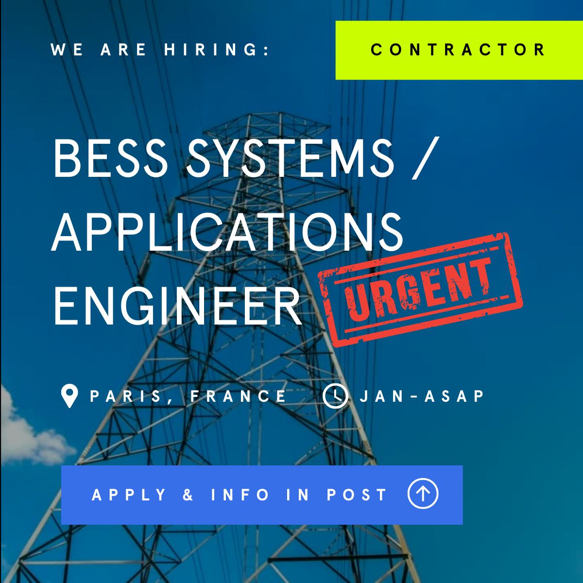 BESS Systems / Applications Engineer - PARIS, FRANCE | Navitas